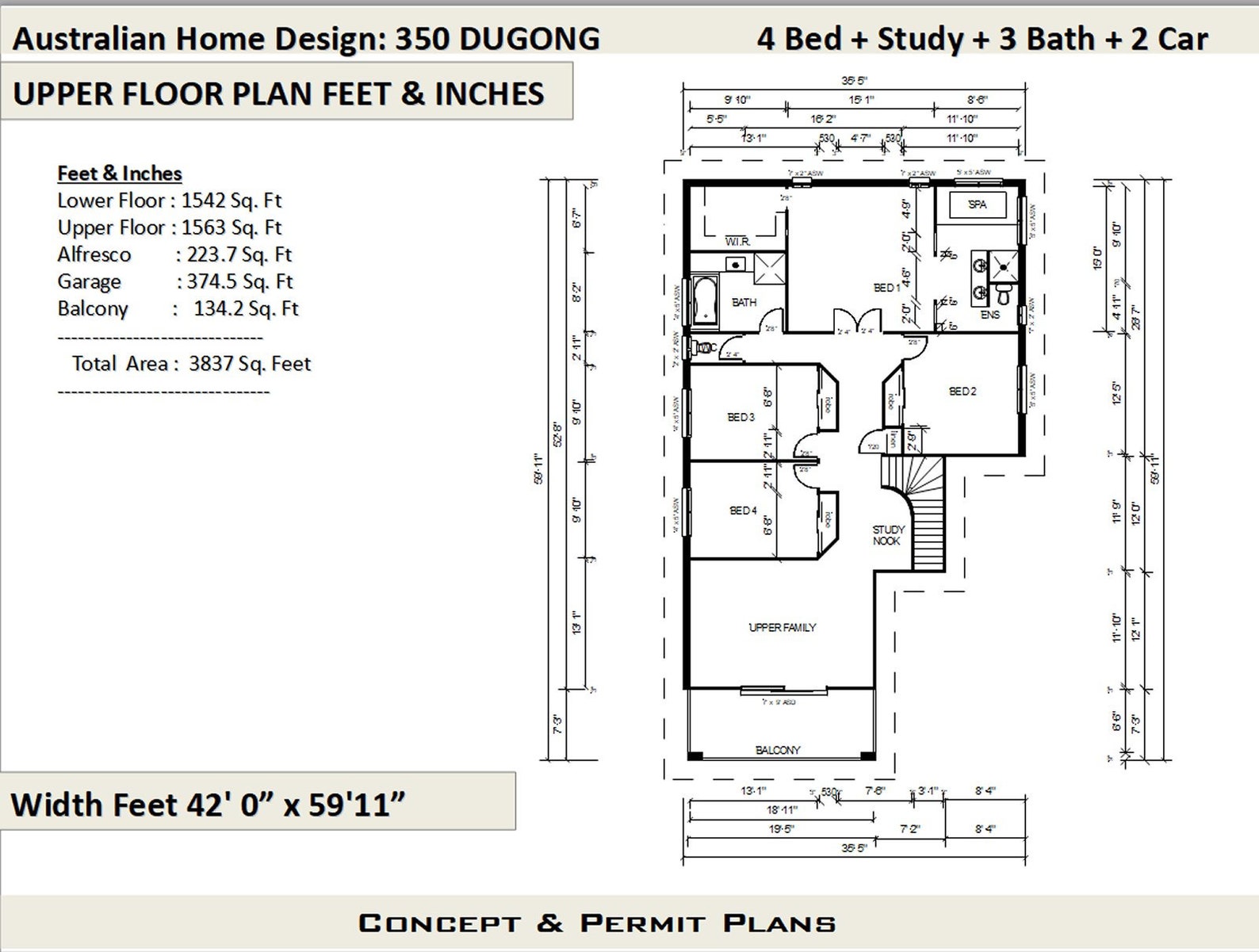 358 M2 |3853 Sq Feet|4 Bed + Study + Office | 2 Storey Design | Two ...