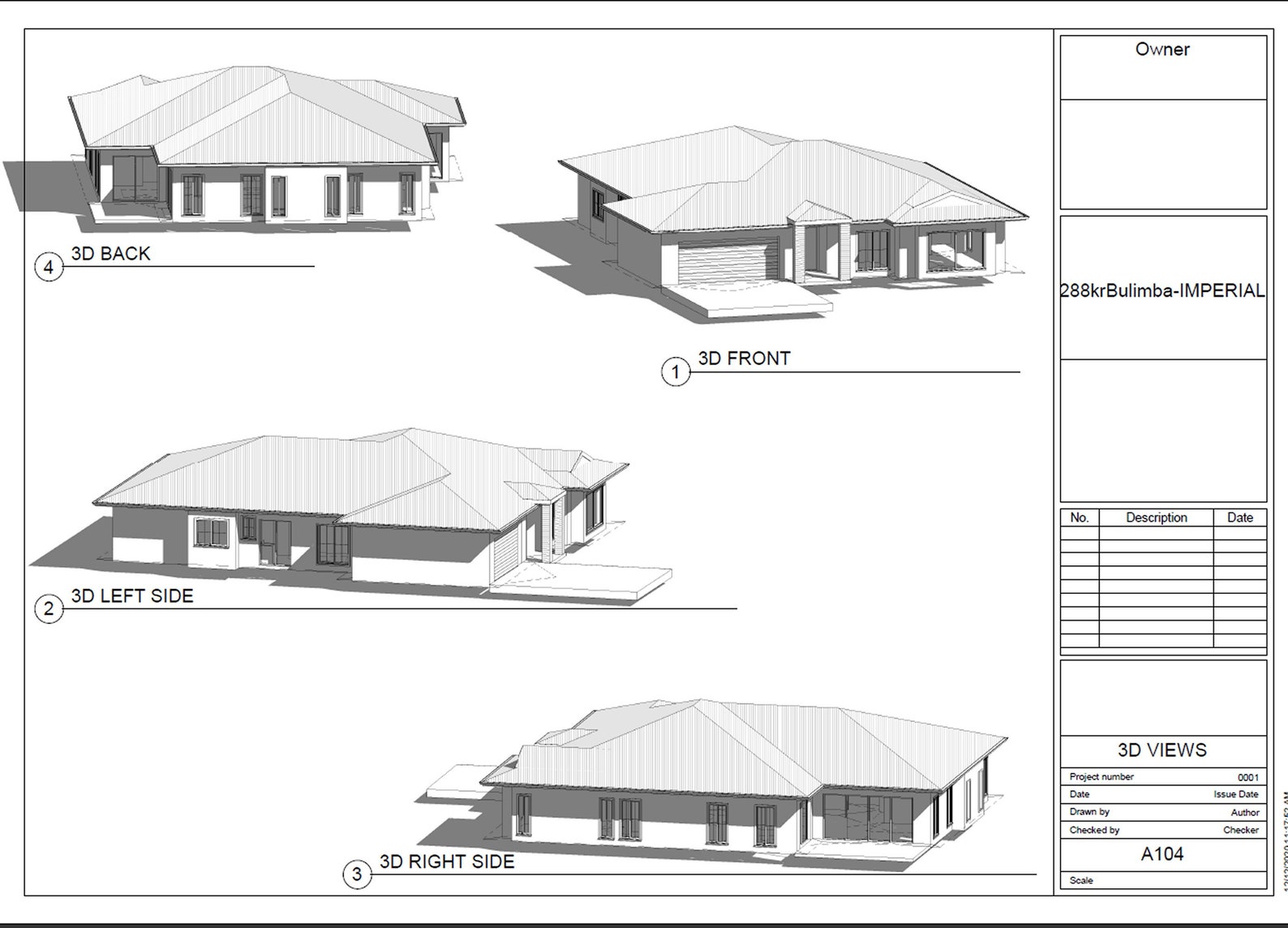 MODERN HOUSE / Blueprint PDF - 222.7 M2 / 2398 Sq. Feet 4 Bedroom ...