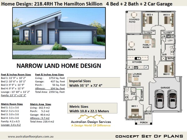 Modern Cottage House Plan, 2-bedroom Wood Side House Plan, 3d House ...