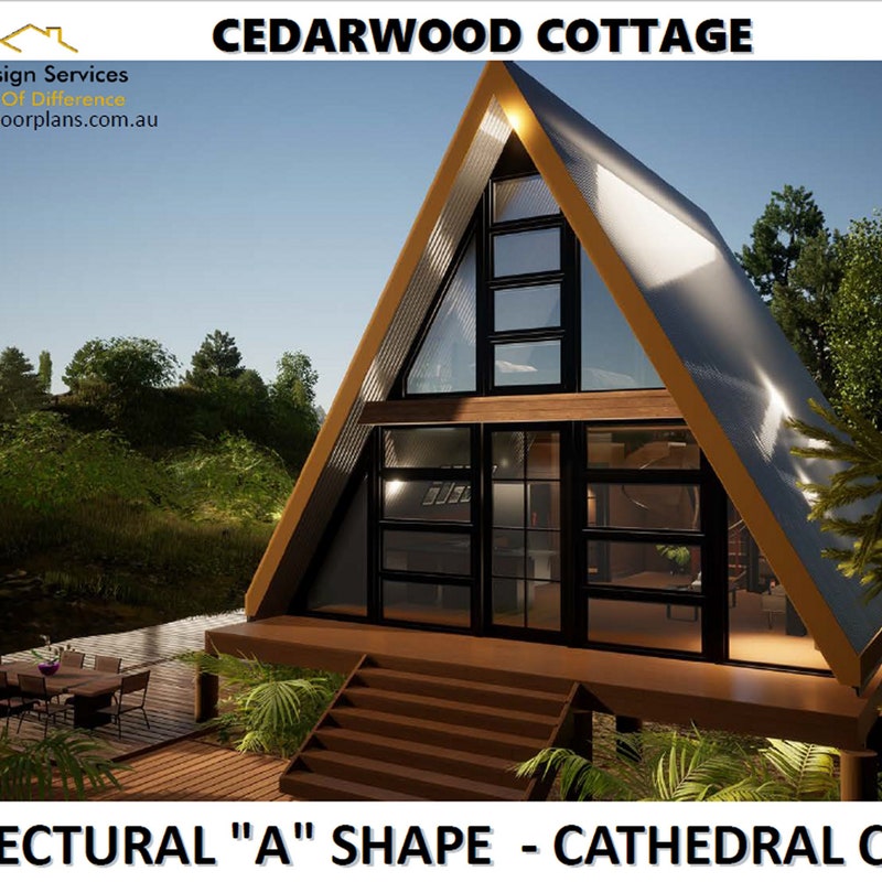 Triangle House Plans - Etsy