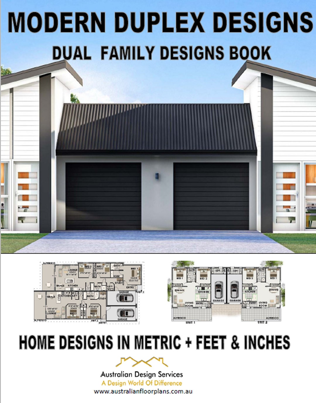 Duplex Home Designs Architectural Home Designs Printable Illustrated ...