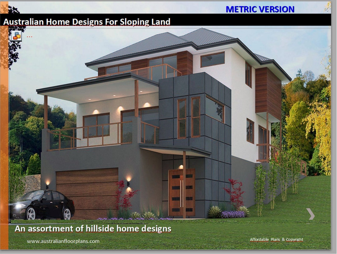 Hillside House Floor Plans for Sloping Land Over 50 Homes Designs ...