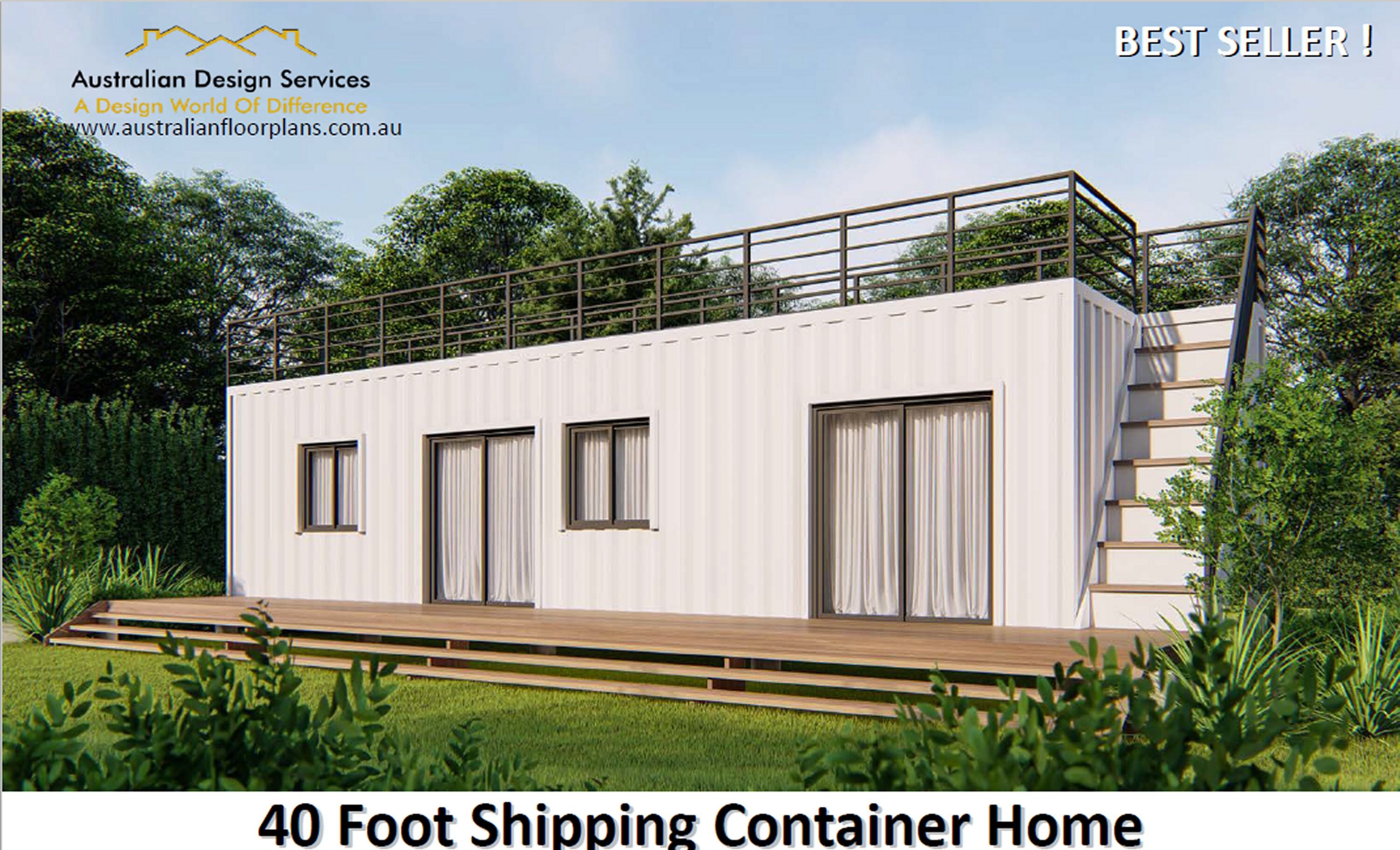 Cargo Shipping Container House Plan With Efficient Layout - Etsy UK