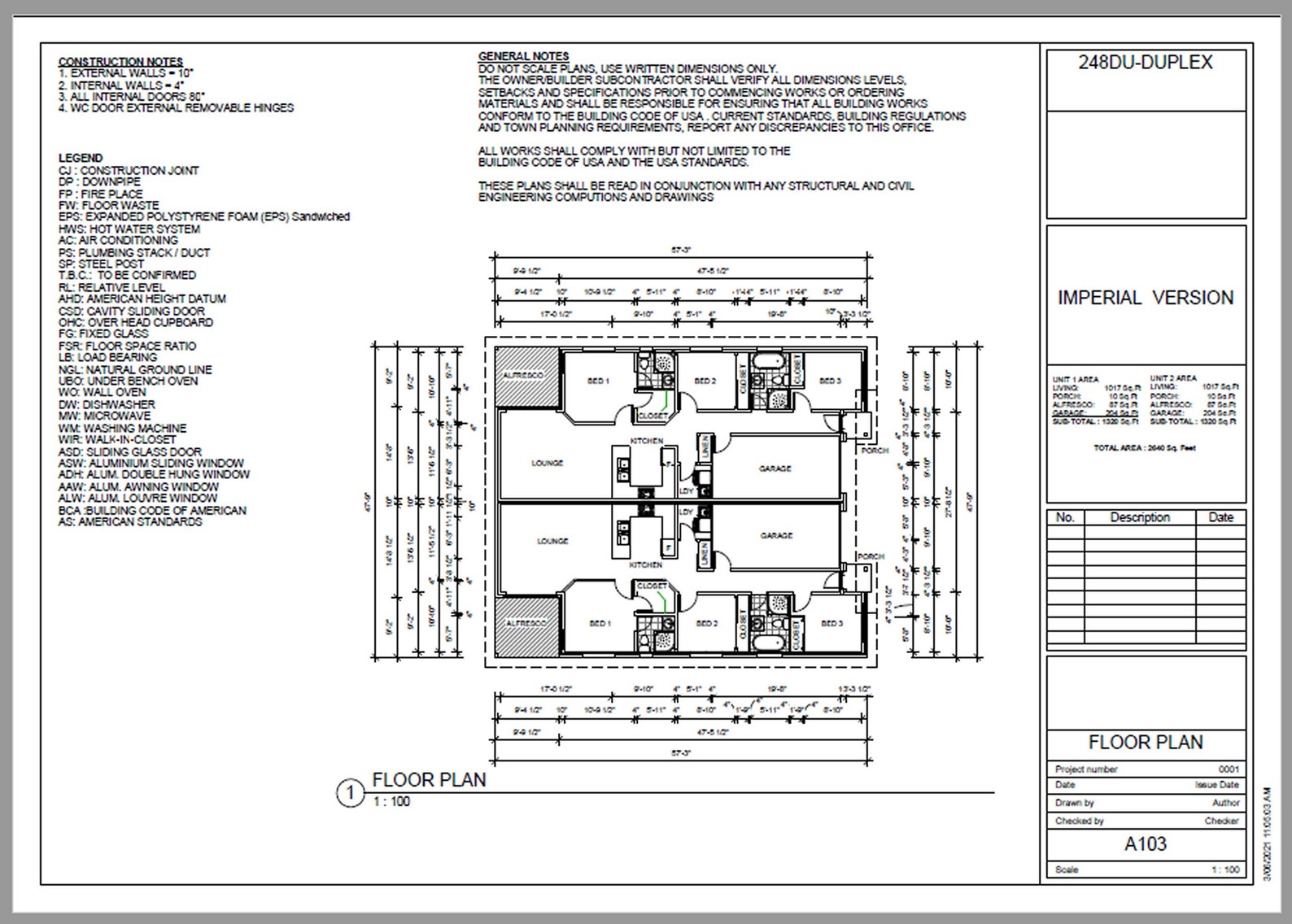 6 Bedroom Country Duplex 2640 Sq. Foot or 245.2 M2 |3 X 3 Bedroom ...