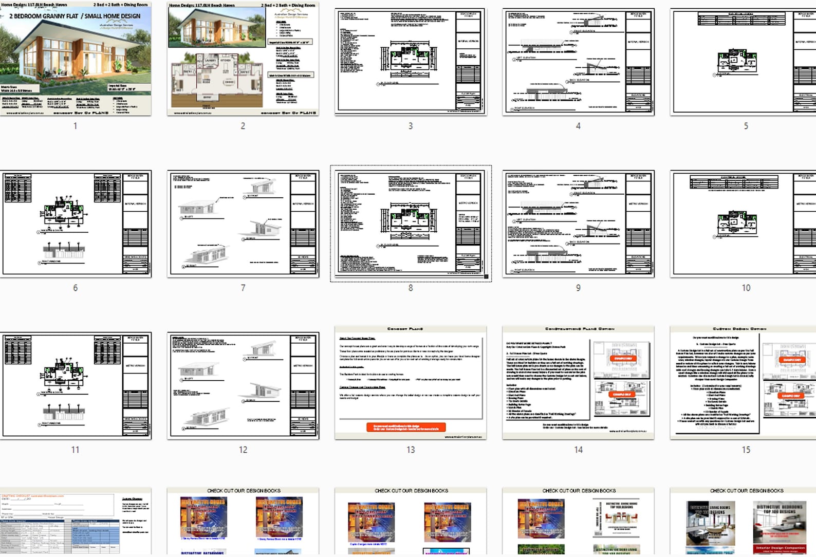 MODERN GRANNY FLAT - Small and Tiny Home Design 90.6m2/ 976 Sq. Feet ...