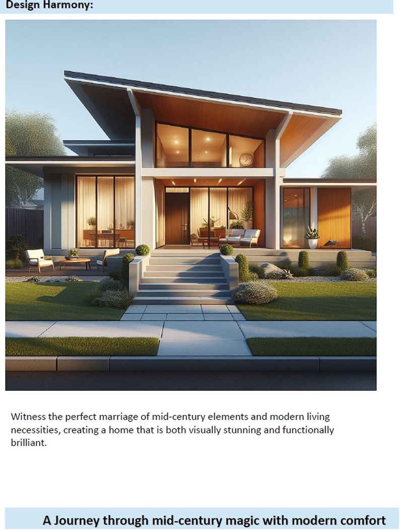 Architectural Mid-century Magic, Home Facades A Journey Through Mid ...