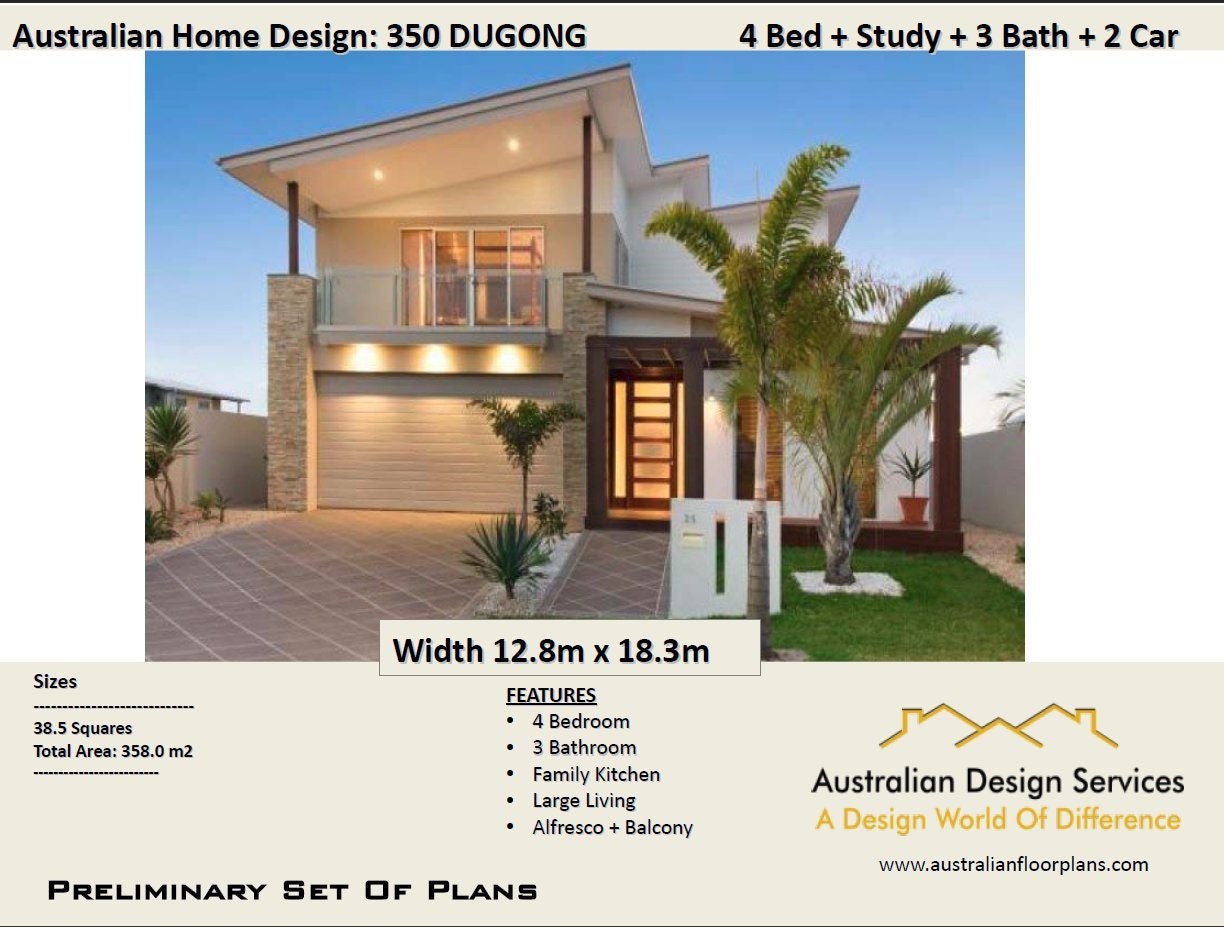 3853 Sq Feet|358 M2 |4 Bed + Study + Office | 2 Storey Design | Two ...