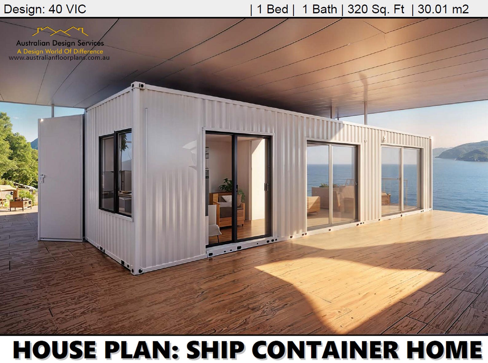 Construction Plan#40 Vic: 40-foot Shipping Containers Home | Container ...