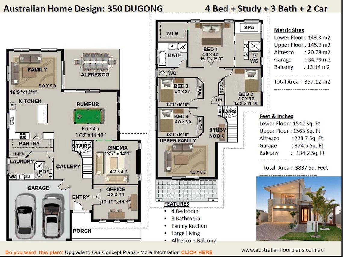 Two Storey House Plans Distinctive Homes, Double Storey House Plans ...