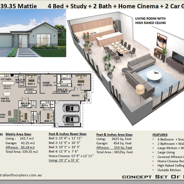 Modern House Plans - Etsy