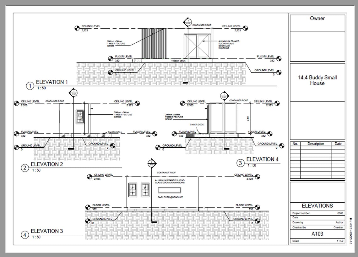 Build Plan#14.4 Buddy: 20 Foot Shipping Container Home | Concept House ...