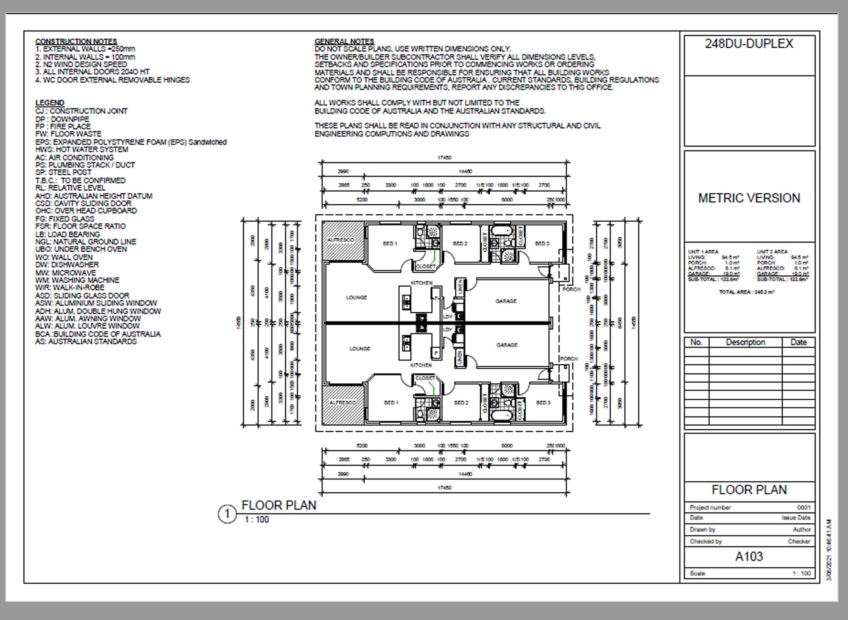 6 Bedroom Country Duplex 2640 Sq. Foot or 245.2 M2 |3 X 3 Bedroom ...