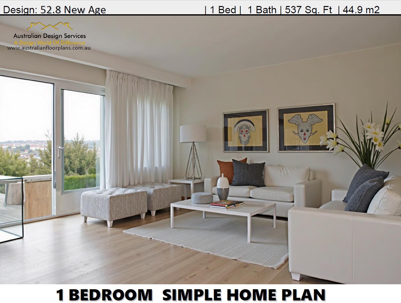 Small House Plan 52 New Age: the Perfect 1 Bedroom Home Design/ Small ...