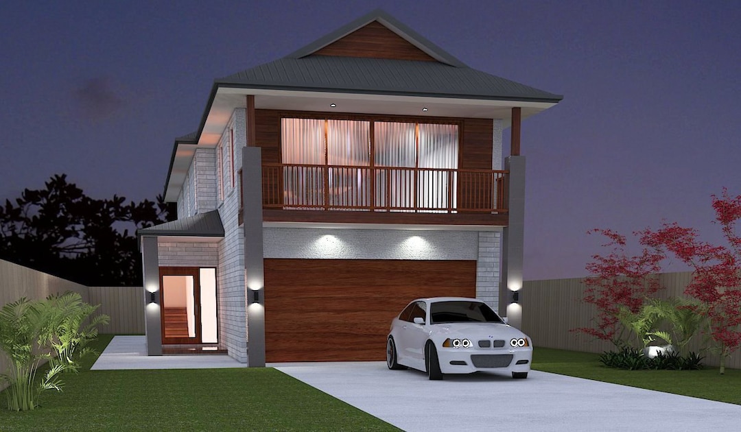 Stunning 2-storey House Plans for Narrow Lot 321 M2 / 3461 Sq Feet ...