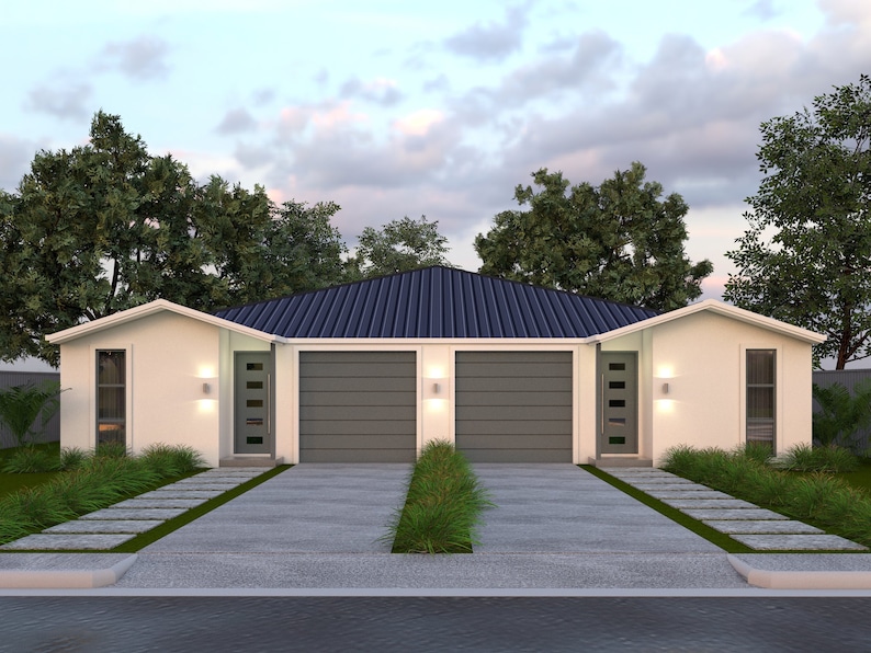 French Style Duplex - 6 Bedroom (3 X 3) 2640 Sq. Foot or 245.2 M2 | 3 X ...