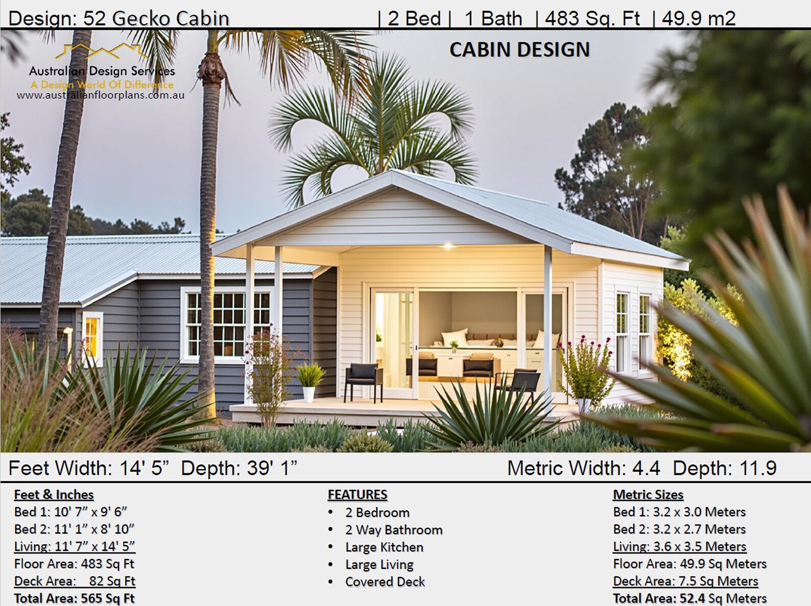 Construction Plans - Steel Frame Transportable 2 Bedroom House Plan ...