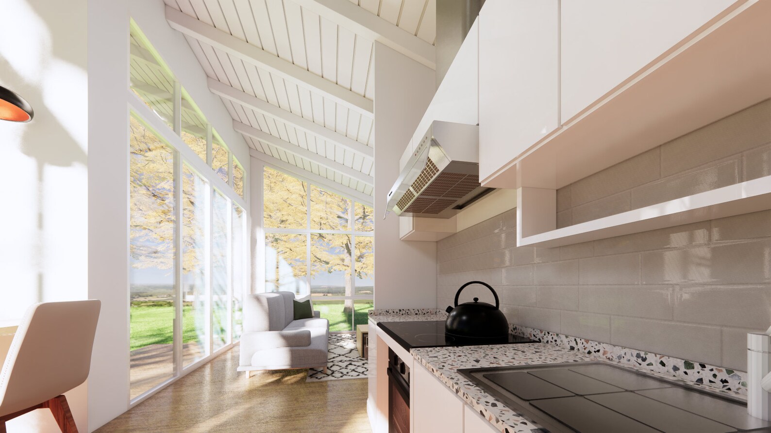 22' X 48' (15 X 7 Meters) Lean to Cottage Architectural Plans - Custom ...