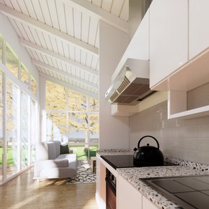 22' X 48' (15 X 7 Meters) Lean to Cottage Architectural Plans - Custom ...