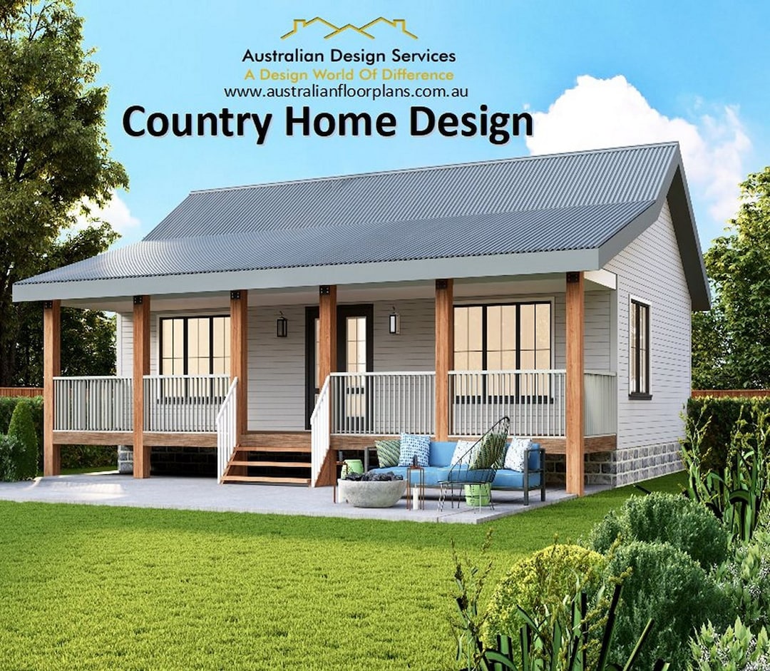 Small Home Design - Country Cottage 2 Bed House Plans for Sale | 84.9 ...
