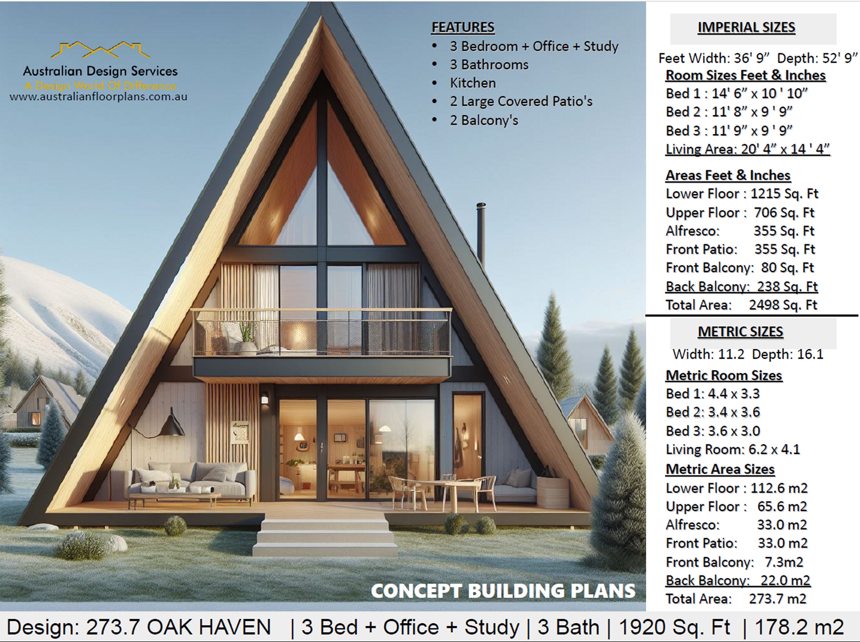 Building Plans | Dream Home | 3-bedroom + Office + Study Nook + 3 ...