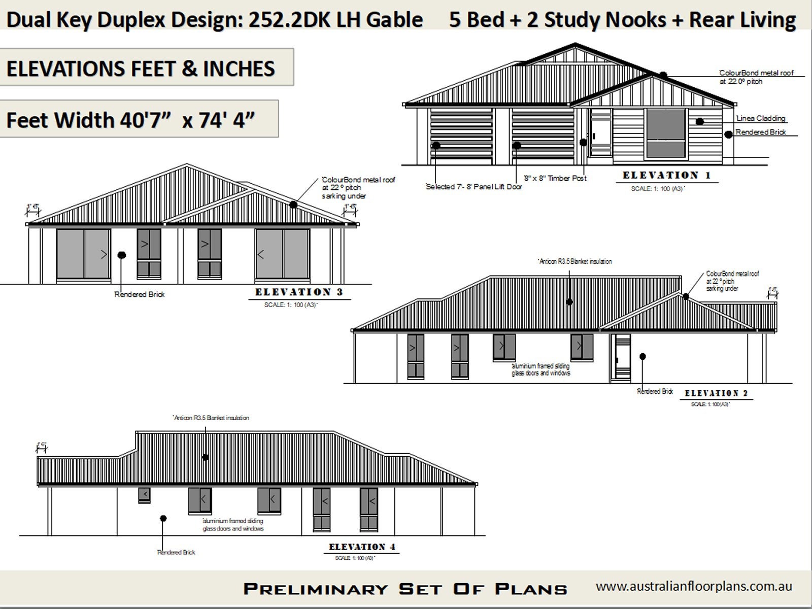 Duplex Design 5 Bedrooms 2 Study Areas Dual Key Duplex - Etsy