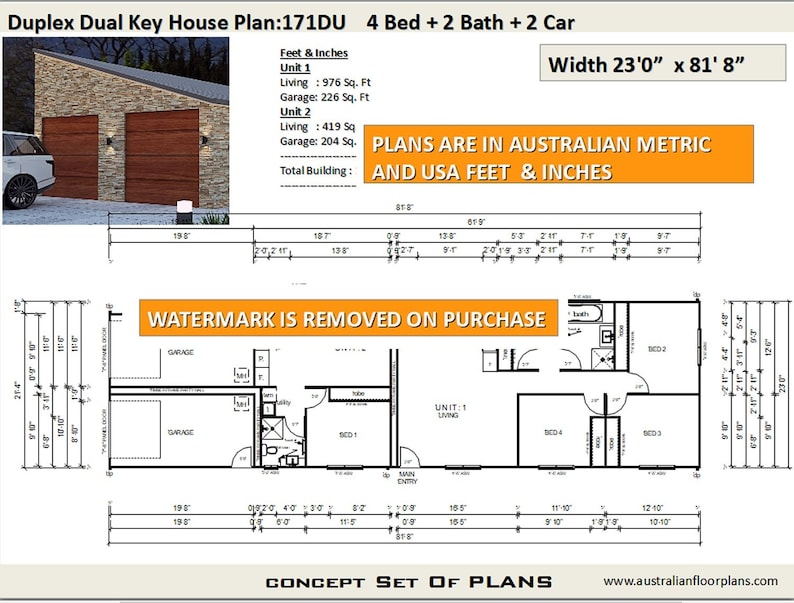 4 Bedroom Dual Key Narrow Duplex Design 171 M2 (1830 Sq Foot) | Perfect ...