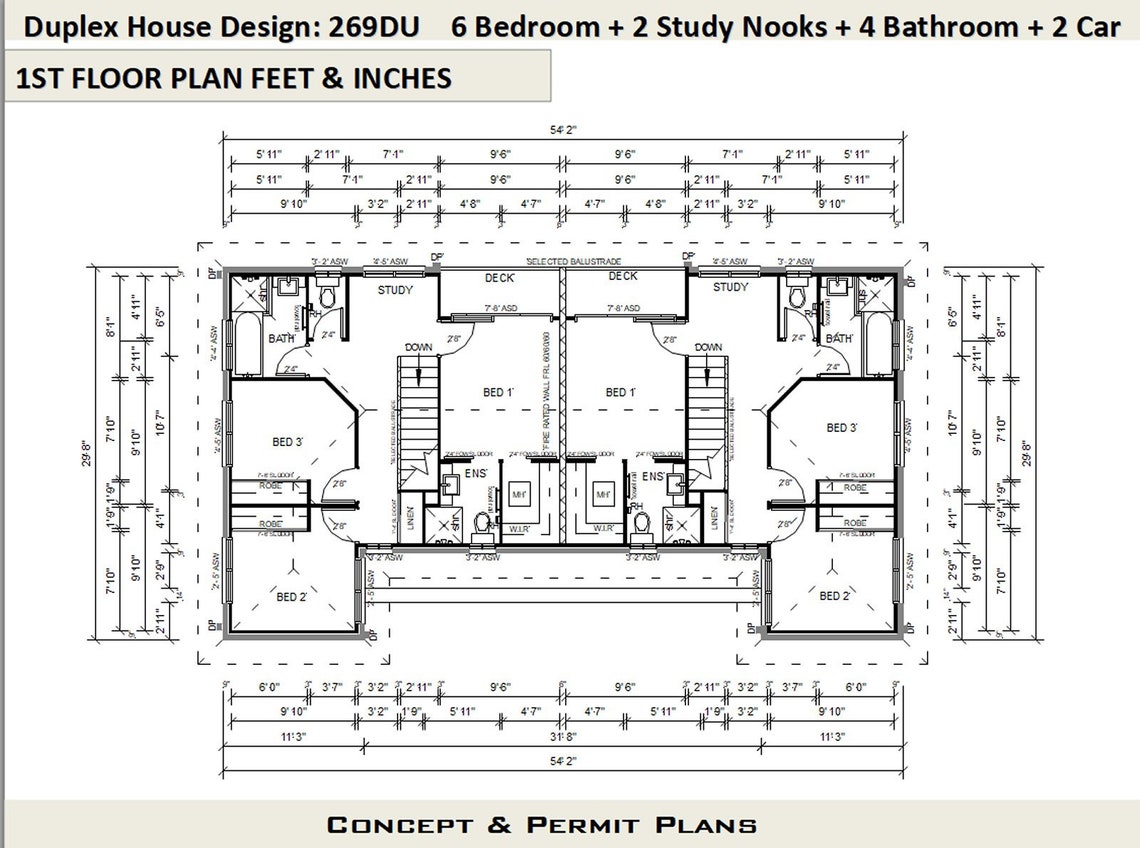 6 Bedrooms Duplex House Plan | 269.8 M2 or 2904 Sq Foot | Best Selling ...