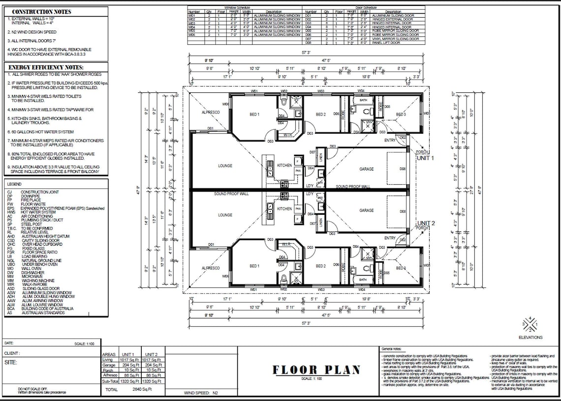 Hipster 6 Bed Duplex Plans | 2640 Sq. Foot or 245.2 M2 | Narrow Land 6 ...