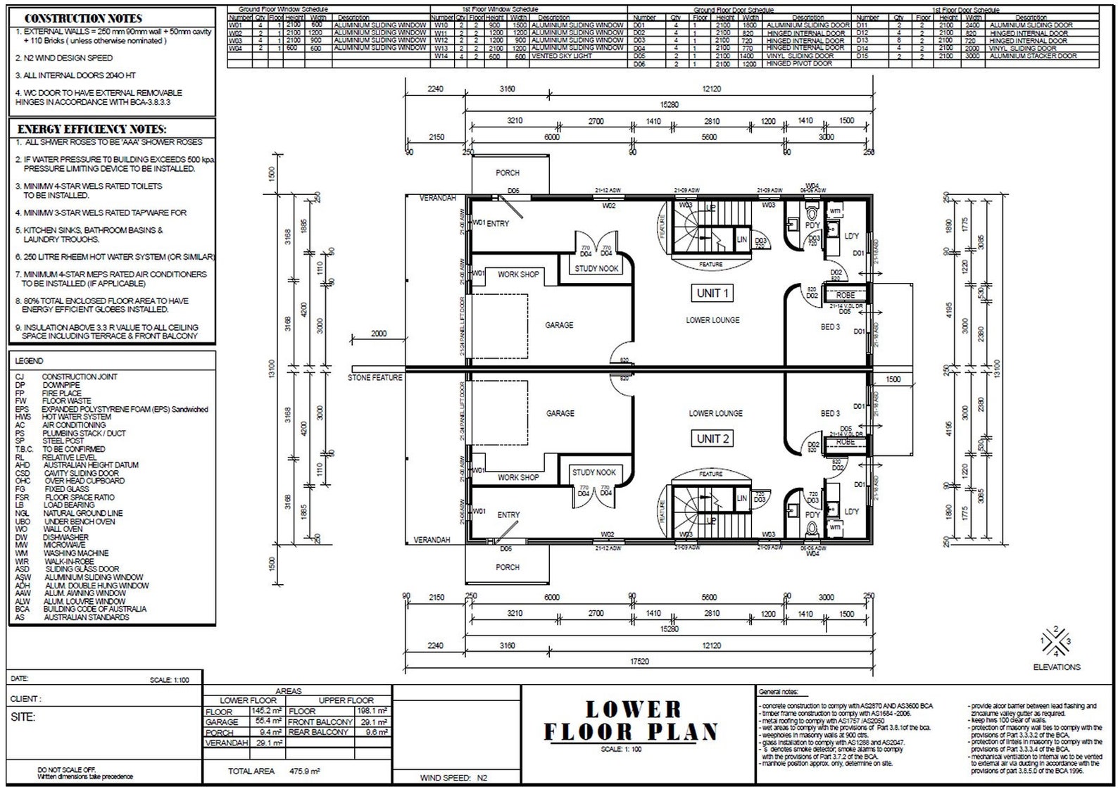 Split Level Duplex-townhouse Design | 475 M2 or 5122 Sq Foot | 6 ...