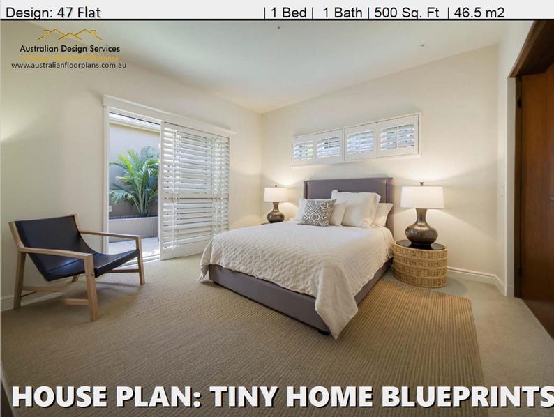 SELF CONTAINED STUDIO / Granny Flat- Small and Tiny House Plan, Guest ...