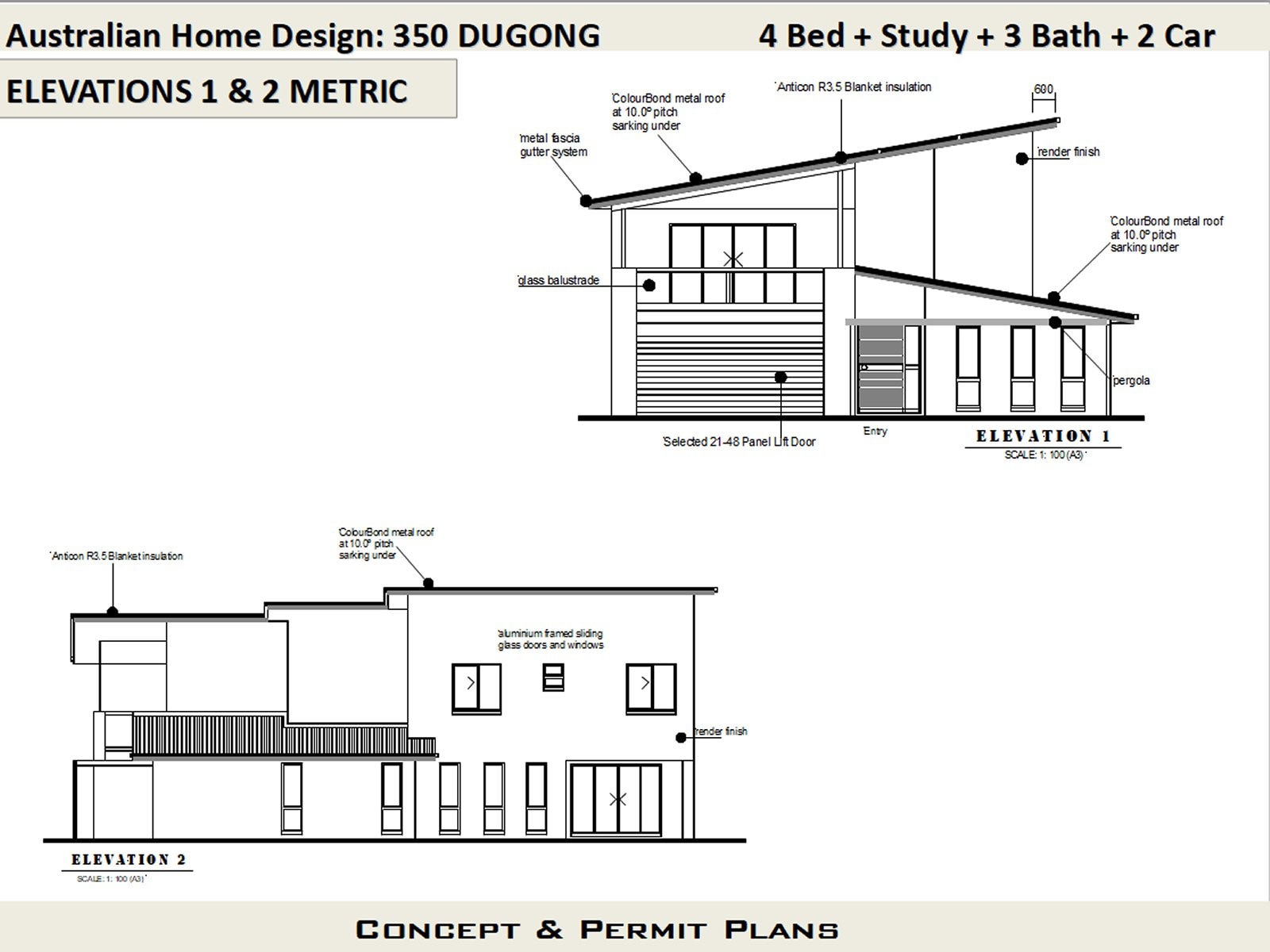 358 M2 |3853 Sq Feet|4 Bed + Study + Office | 2 Storey Design | Two ...
