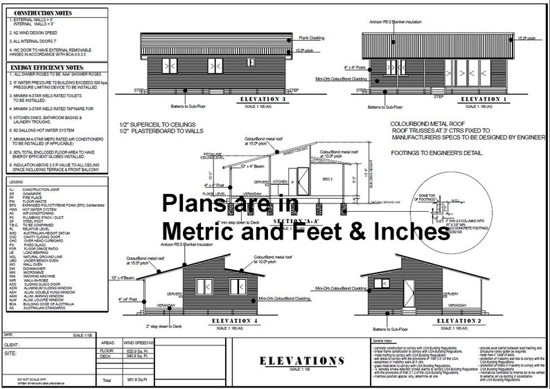 Skillion Roof 2 Bedroom House Plan Rosebud Living Area 59.4 M2 620 Sq ...