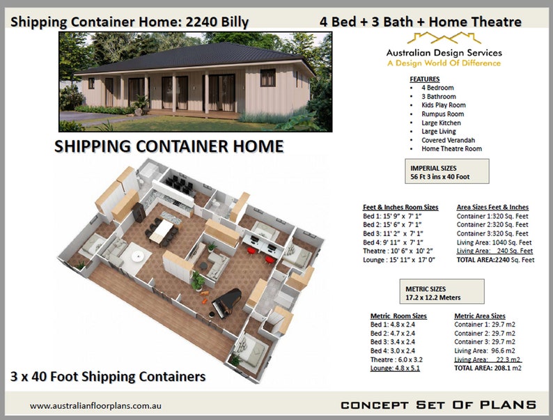 Shipping Container Home House Plans/ House Plans Cargo - Etsy