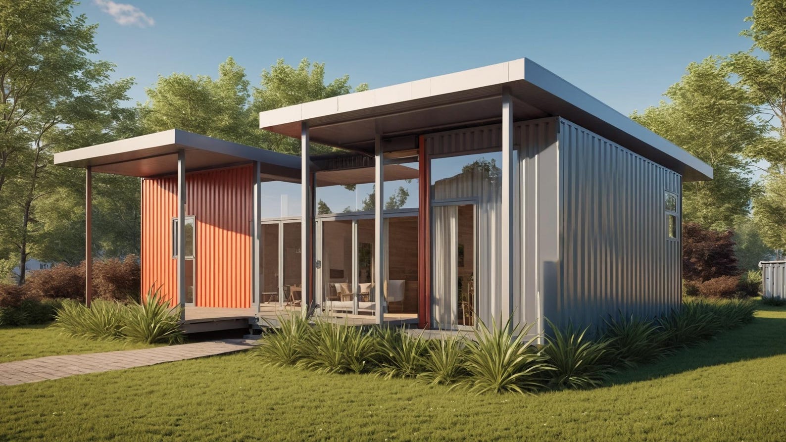 Build Plan#68 SE: 2-bedroom, 2-bathroom Shipping Container Home | 3 ...