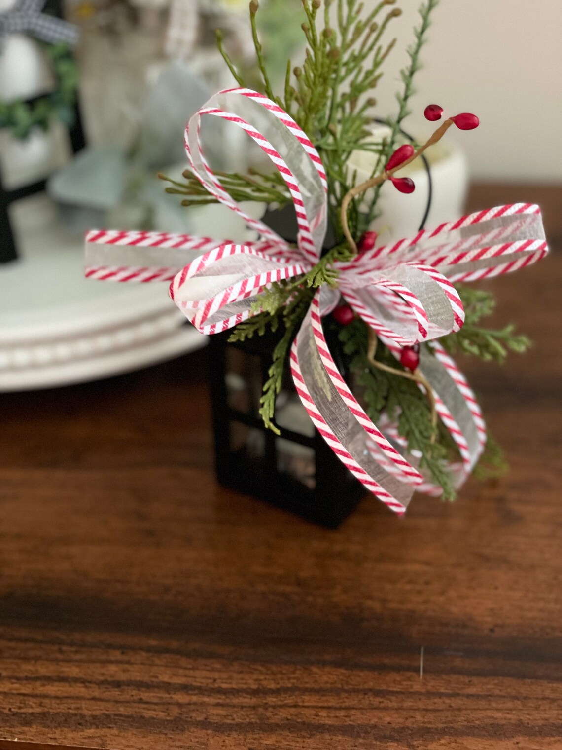 Tiered Tray Lantern Tiered Tray Decor Christmas Tiered Tray - Etsy