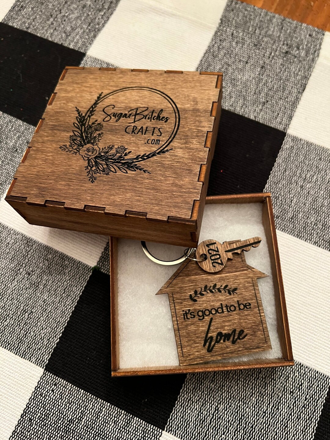 Personalized New Home Keychain, Home Key Chain, Closing Gift ...