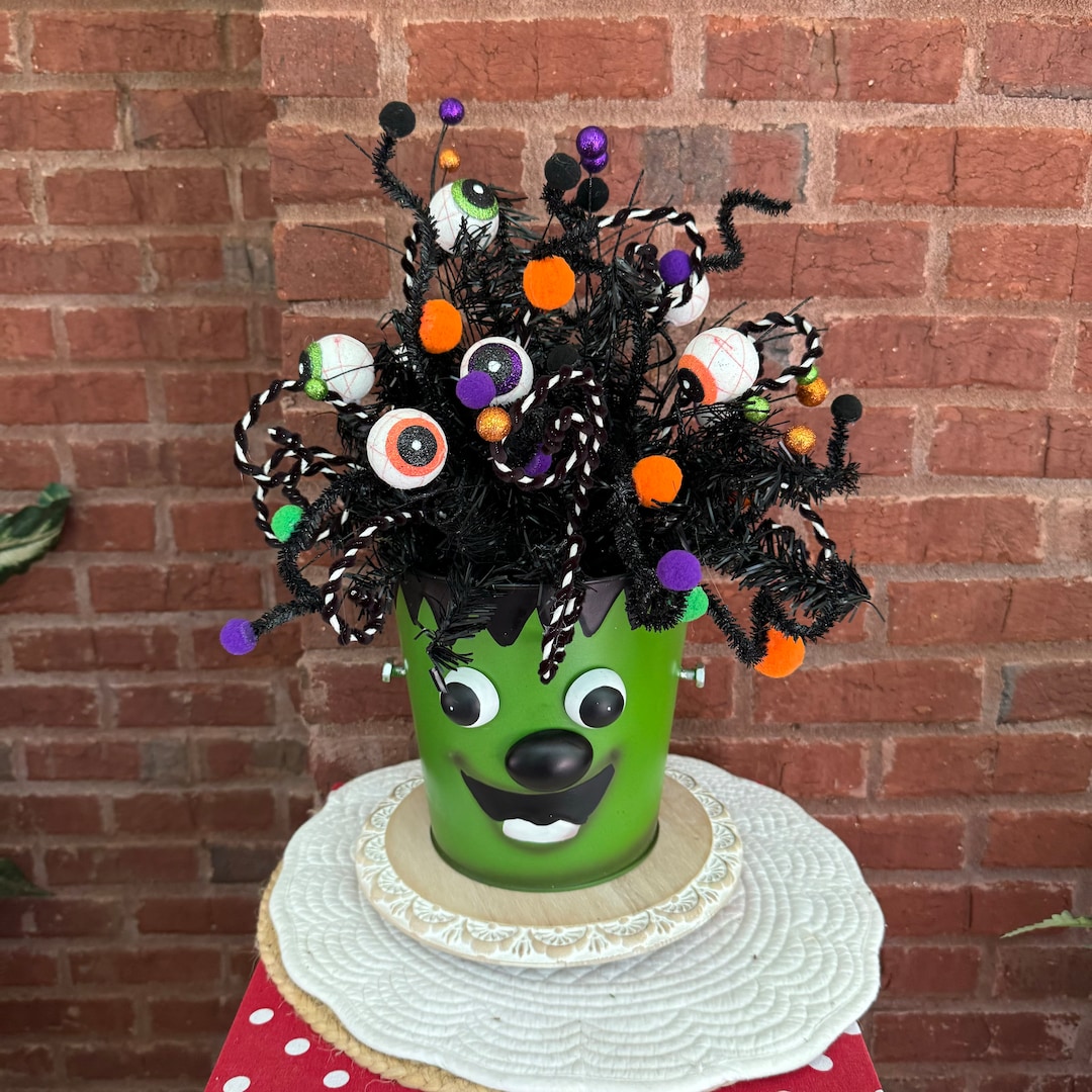 Frankenstein Halloween Centerpiece - Spooky Table Decor - Halloween ...