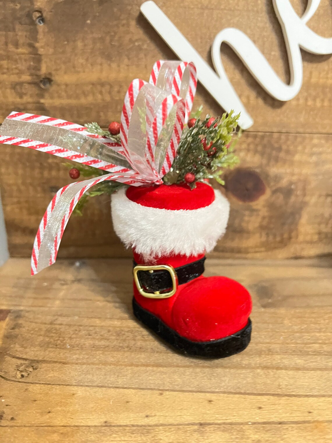 Christmas Santa Boots Tiered Tray Decor Christmas Santa Boots - Etsy