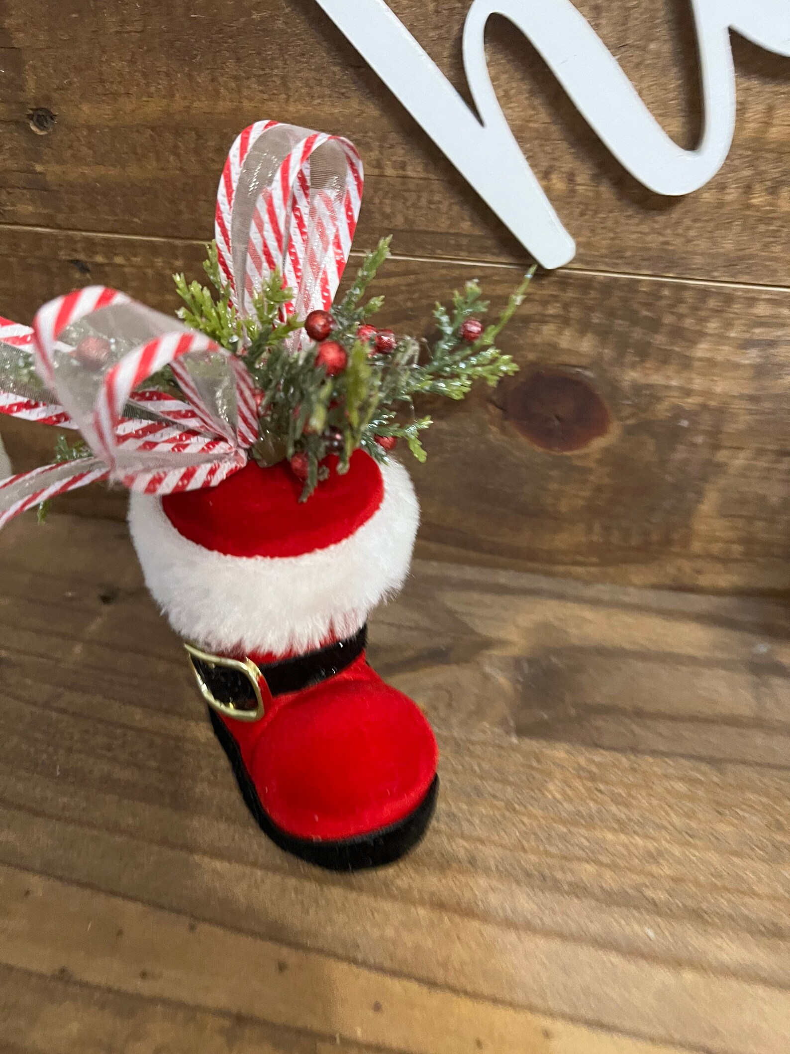 Christmas Santa Boots Tiered Tray Decor Christmas Santa Boots - Etsy