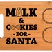 Christmas Santa Cookies and Milk Personalized Cutting Board, Wood ...