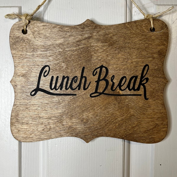 Lunch Break Office Sign - Etsy