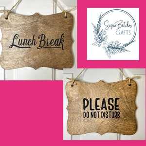 Do Not Disturb Office Sign, Lunch Break Sign, Office Door Sign, Gift ...