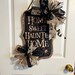 Halloween Haunted House Door Sign for Front Door Spooky Home - Etsy