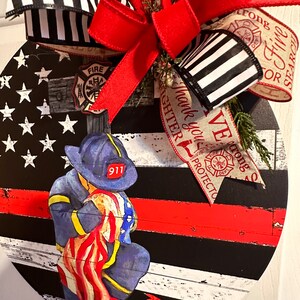 Firefighter Door Sign Fireman Wall Decor Public Safety Door - Etsy