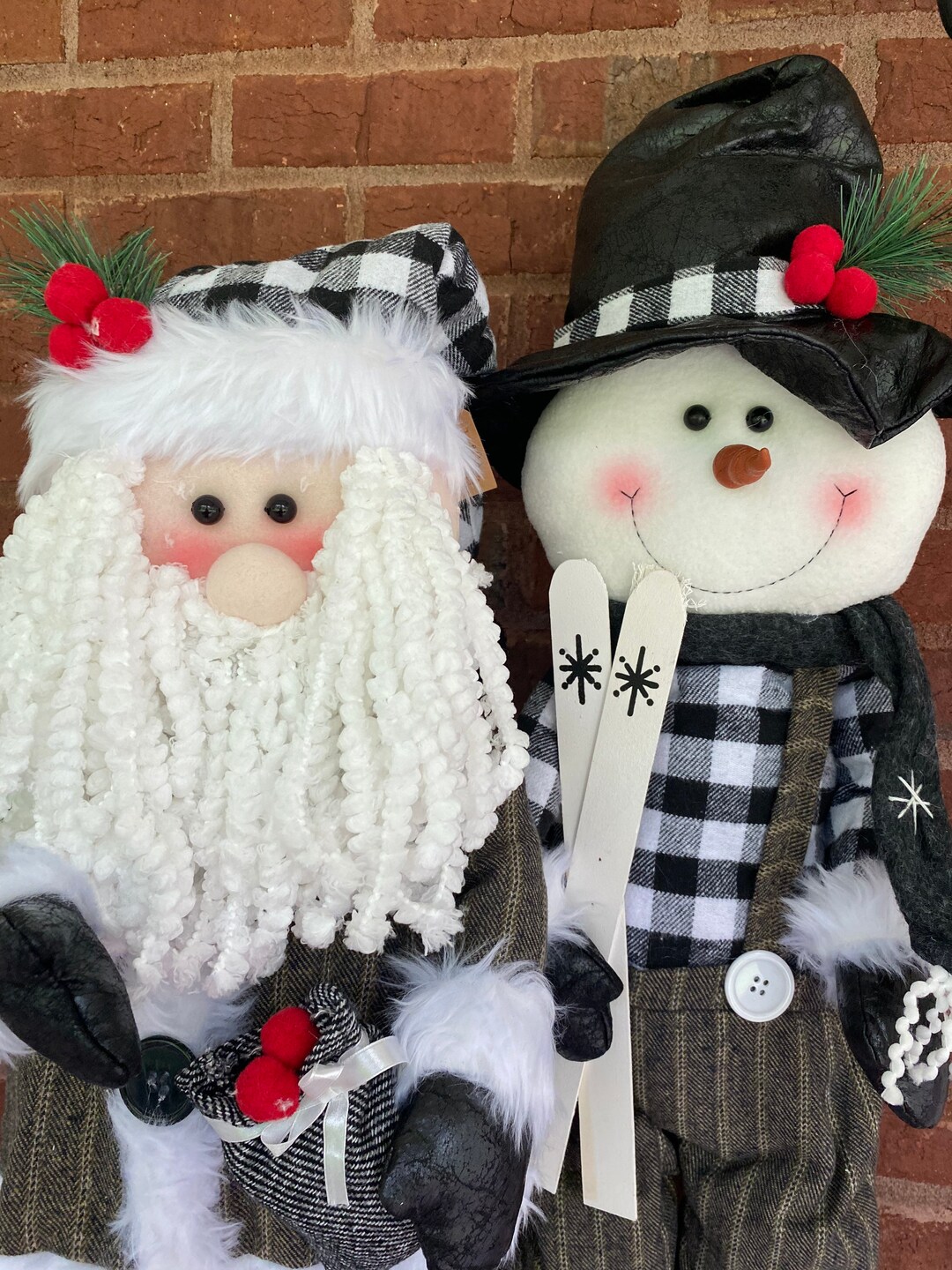 Large Santa or Snowman Stander Snowman Christmas Decor Santa - Etsy