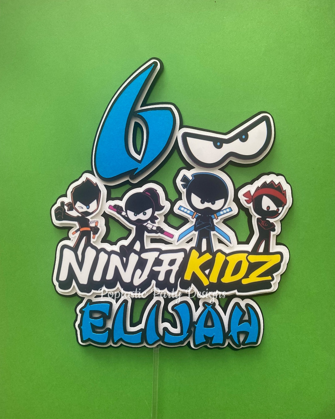 Ninja Kidz Cake Topper | Ninja Cake Topper | Ninja Kids Cake Topper ...