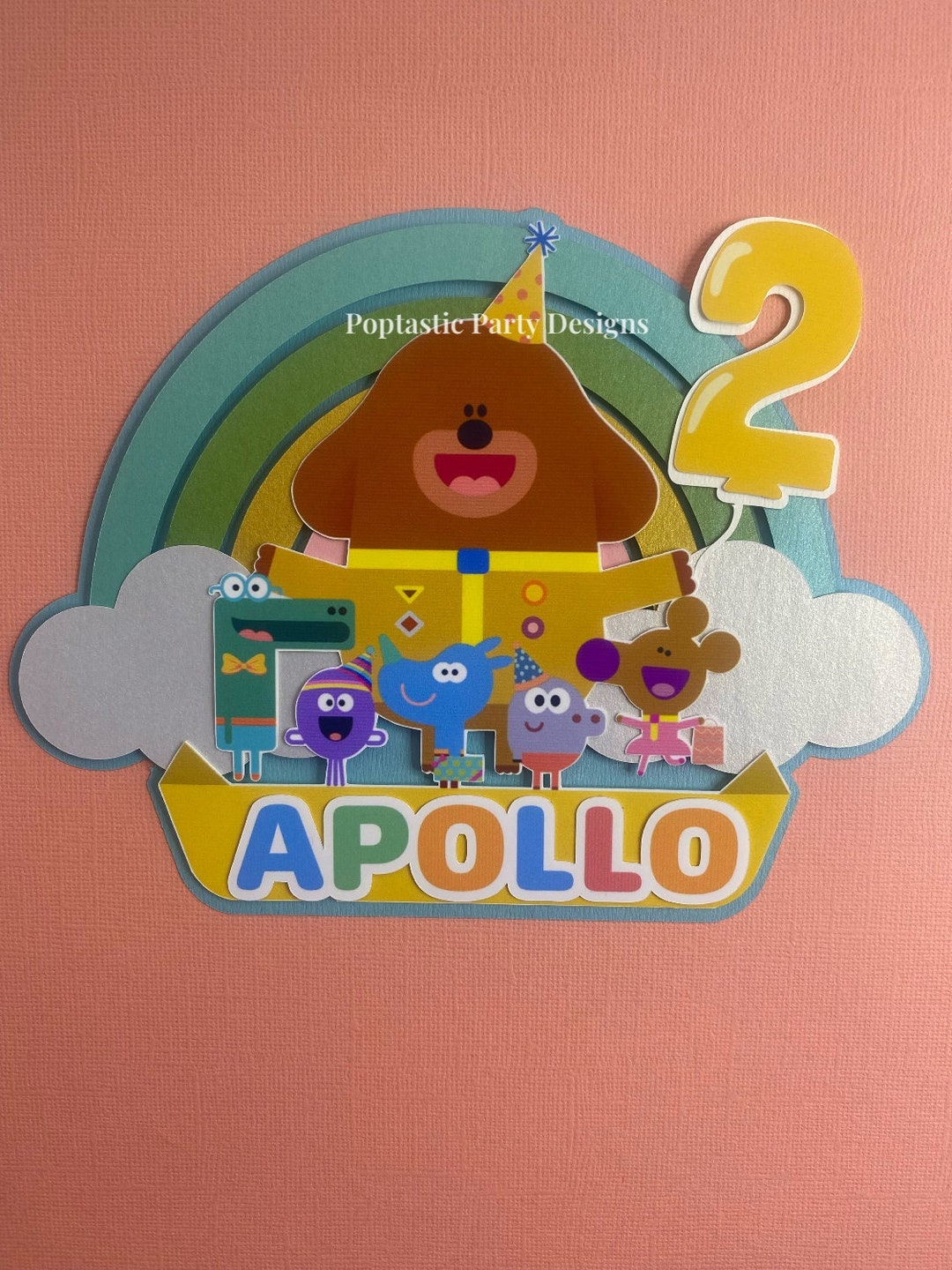 Hey Duggee Cake Topper Duggee Cake Topper Duggee and Friends Cake ...