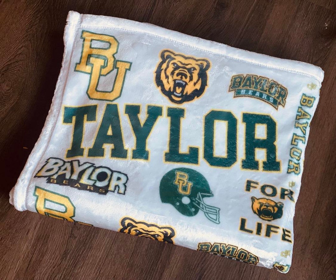 Baylor Personalized Gift, Personalized Blanket, Name on Blanket, Baylor ...
