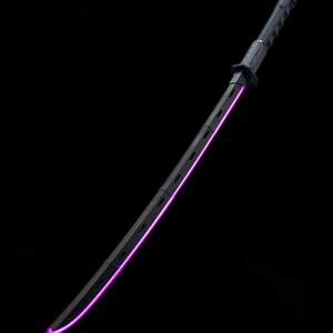 Futuristic LED 3D Printed Katana Ethereal Glow, Samurai-inspired Design ...