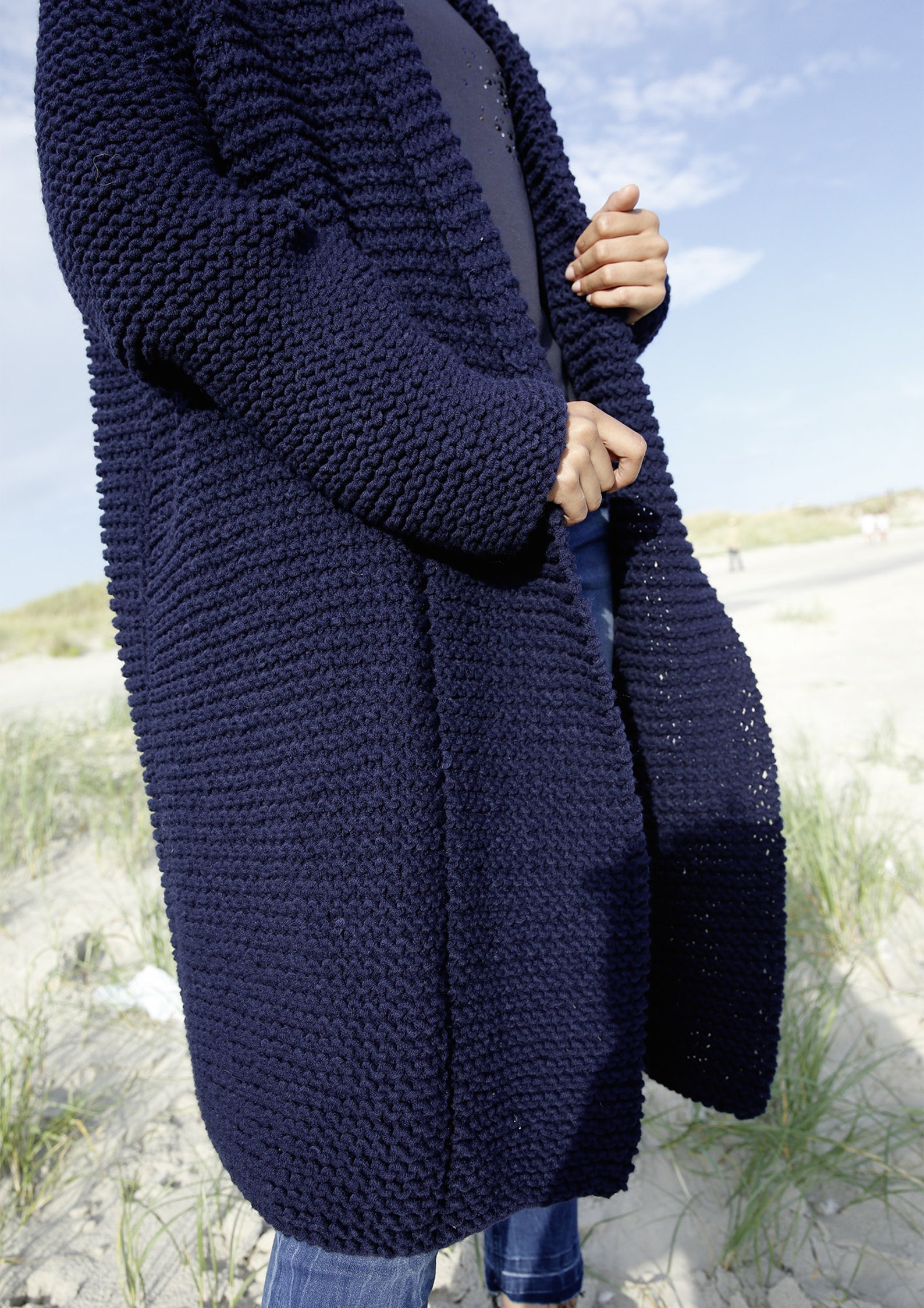 Chunky Knit Alpaca Blend Oversized Cardigan Coat - Etsy